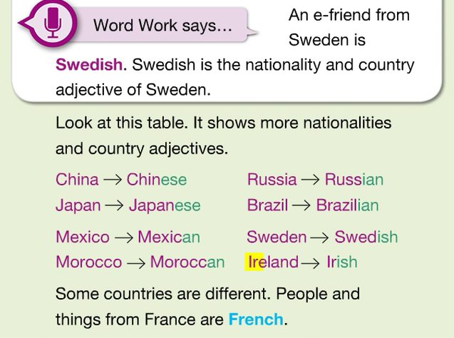 Unit 1: Country Adjectives. | CoolSkul 🖥️ 📔 🏫