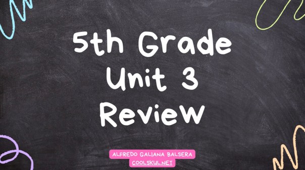 Unit 3: Review. | CoolSkul 🖥️ 📔 🏫
